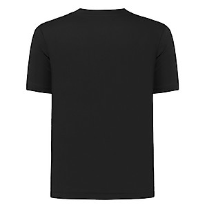 QBK 2T to Youth Neon Shirt Kids UPF 50+ Dry Fit Athletic Short Sleeve T Shirts for Boys and Girls (Black M)