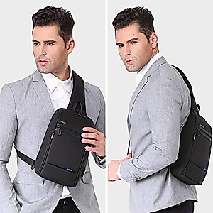 VGOAL Backpack Shoulder Crossbody Chest Bag for Men with USB Charging Port