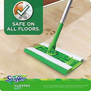 Swiffer Sweeper Wet Cloth Refill, White 60 Count