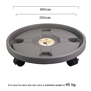 Bafnsiji Plant Caddy with Wheels, Heavy Duty Plant Caddy, Flower Pot Mover for Garden, Plant Pallet with Brake Castor Wheels, 45 KG Load-Bearing Capacity,A