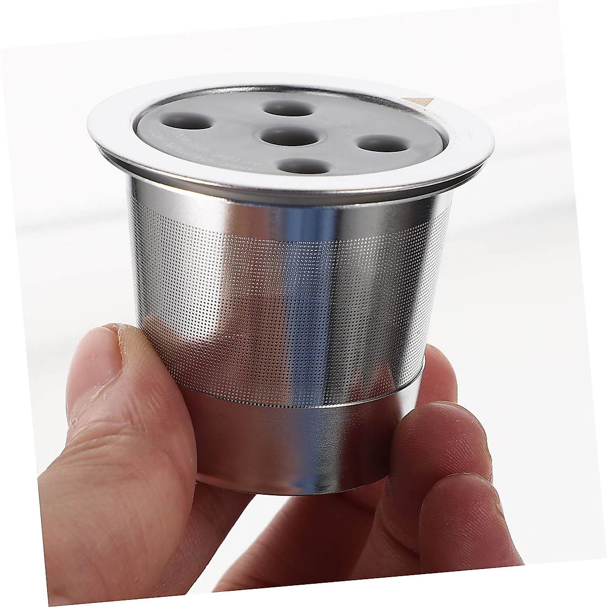 Homoyoyo Stainless Steel Capsule Coffee Machine Refillable Tea Filter Reusable Coffee Capsules Concentrated Coffee Cone Coffee Filters Espresso Concentrate Espresso Ground Nspressso