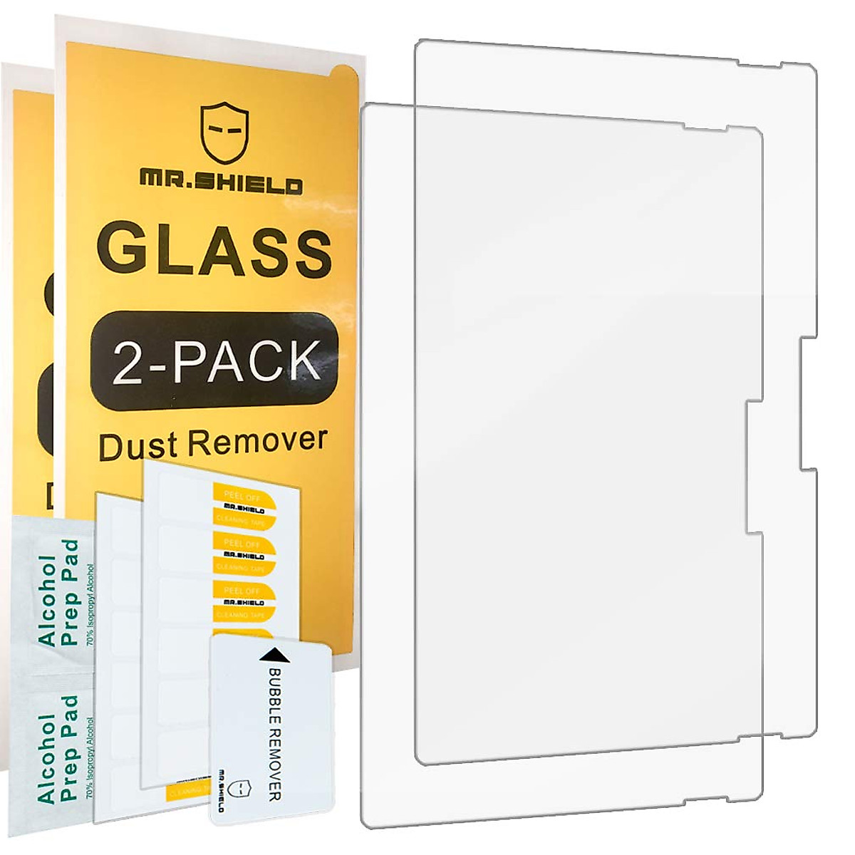 Mr.Shield [2-PACK] Designed For Microsoft Surface Pro 6 / Surface Pro (5th Gen) / Surface Pro 4 [Tempered Glass] Screen Protector [9H Hardness] with Lifetime Replacement