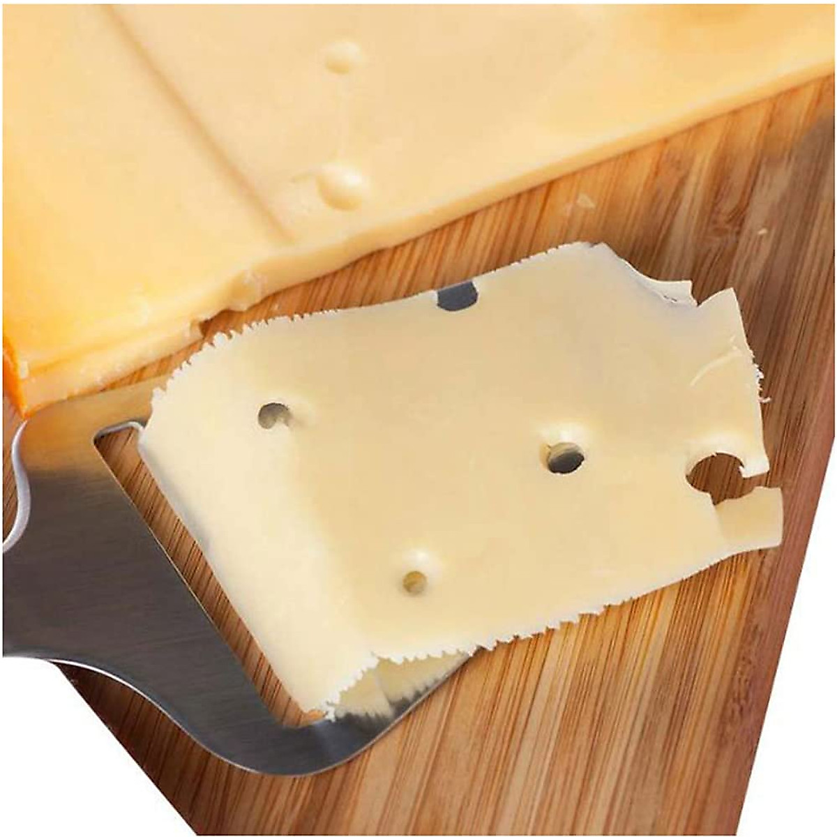 NatureMan 2 Pieces stainless steel cheese planer and cheese slicer, suitable for soft, semi-hard and hard cheese kitchen cooking tools