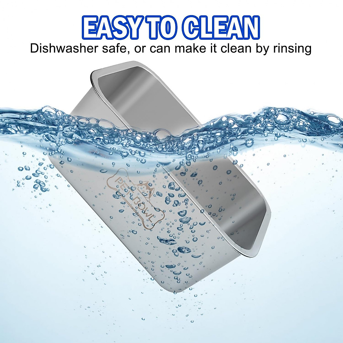 Vumdua Water Bowls for Large Dogs, 3 Gallons Durable Stainless Steel Dog Bowls - Large Capacity Water and Food Bowl for Large, X - Large Breed Dogs Indoor Outdoor, Easy to Clean