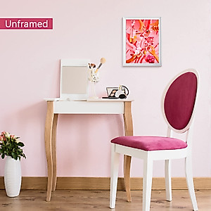 Pink Wall Decor Posters - Trendy Canvas Wall Art Decor - Funky Cute Funny Bathroom Wall Art - For Bedroom Dormitory living Bathroom Room Bar (12x16inch Unframed)