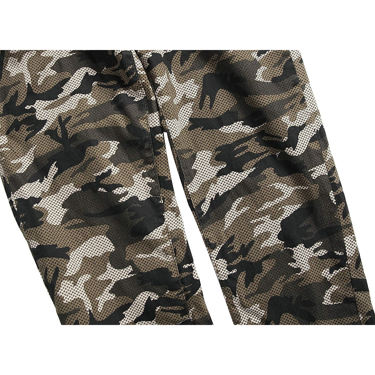 DANT BULUN Men's Fashion Casual Printed Jeans Stretch Skinny Denim Jogger Pants (30,1553-4)