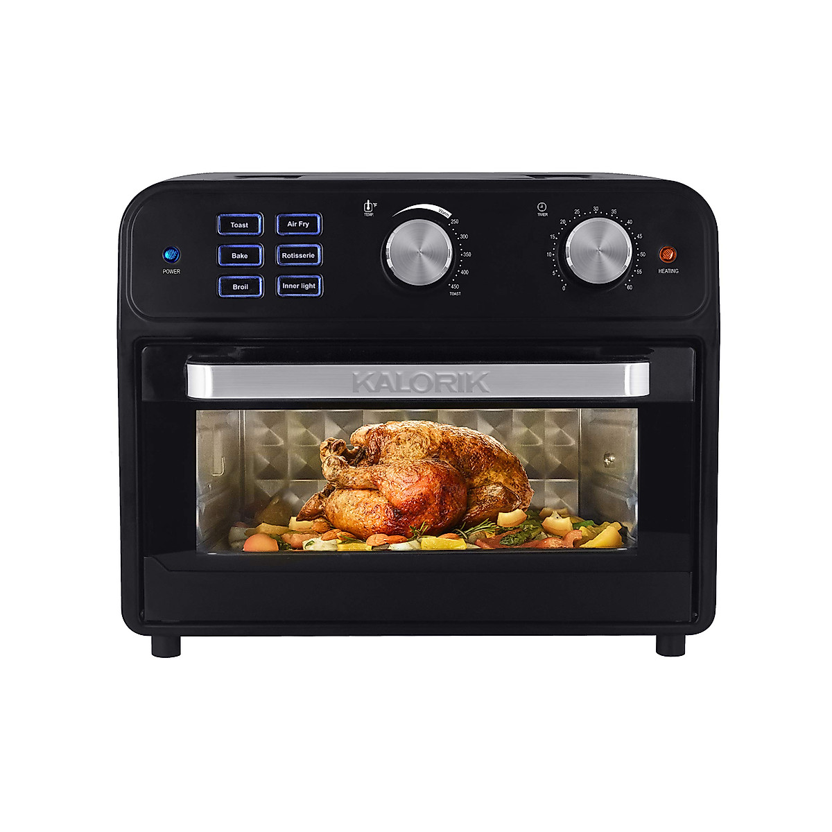 Kalorik AFO 46110 BK 22 Quart Digital Air Fryer Toaster Oven, Black