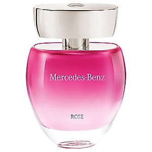 Mercedes-Benz - Rose - Professional Fragrance For Women - Elegant And Irresistible - Romantic And Stylish - Naturally Infused And Crafted - Sweet, Fresh And Young - Eau De Toilette - 3 Oz