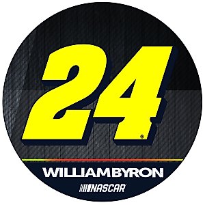 R and R Imports William Byron Number 22 4 Inch Round Decal