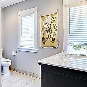 Oyihfvs Ouija Board 2PCs Hanging Laundry Hamper Bag Dirty Clothes Bag Over The Door Cloth Basket with Hooks Storage Space Saving Wall College Closet for Bathroom Bedroom