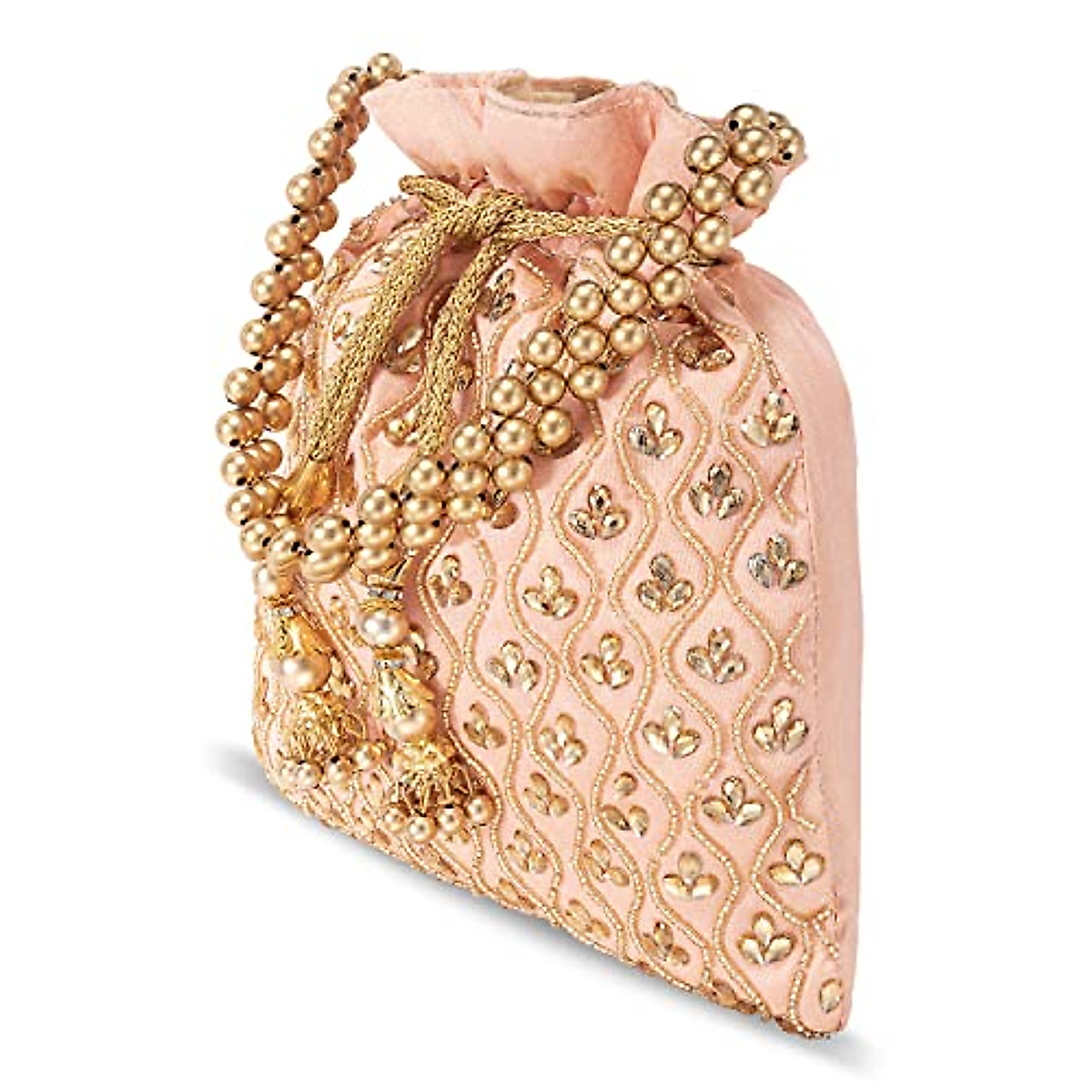 Aheli Indian Potli Bags for Women Evening Bag Clutch Ethnic Bride Purse with Drawstring