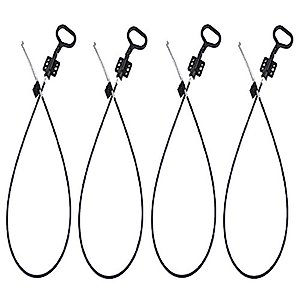 Anndason 4 Pcs Sofa Recliner Replacement Parts Cable with D-Ring Release Pull Handles