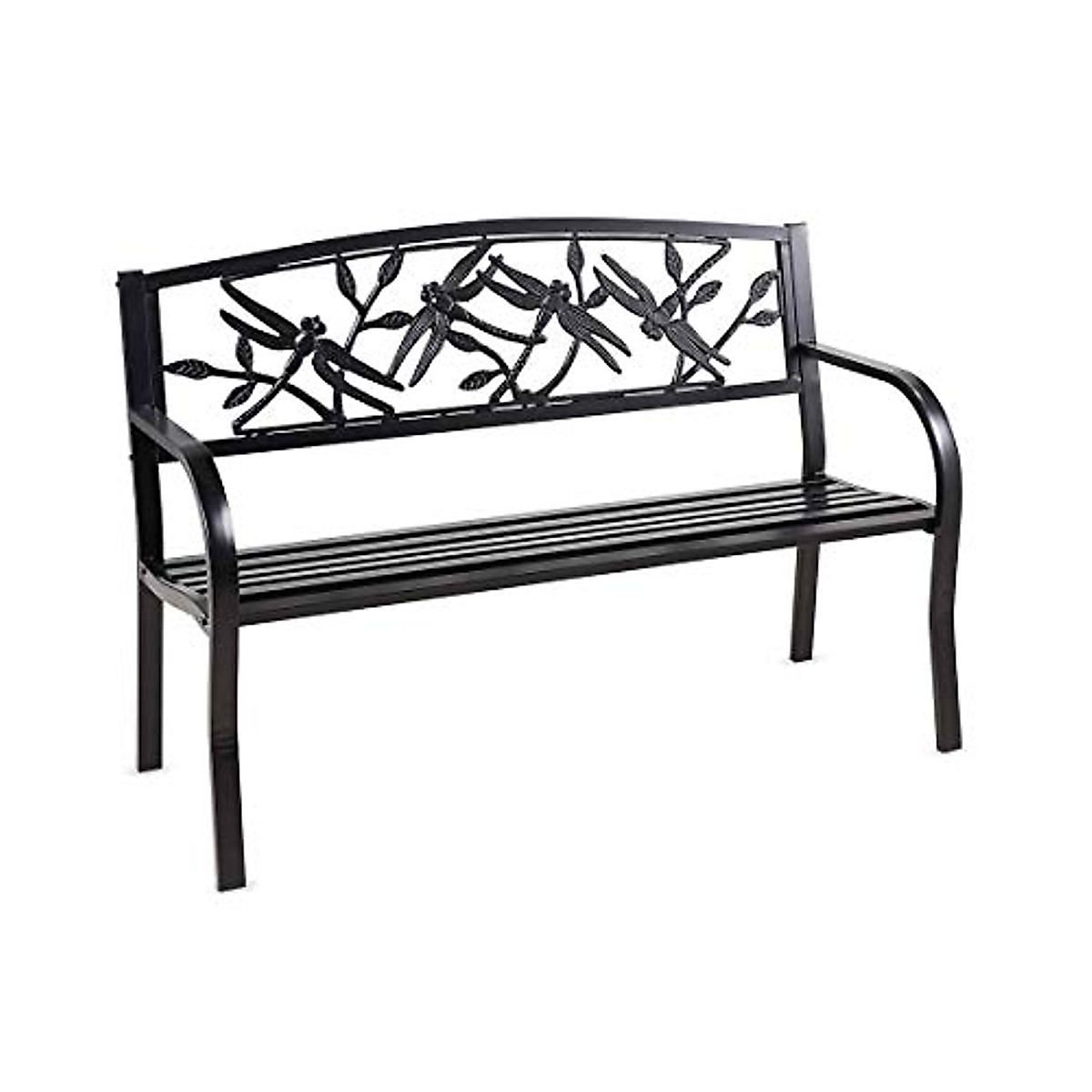 Plow and Hearth Dragonfly Metal Garden Bench