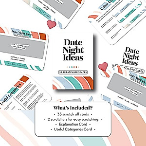 Romantic Couples Gift - Fun & Adventurous Date Night Box - Scratch Off Card Game with Exciting Date Ideas for Couple: Girlfriend, Boyfriend, Newlywed, Wife or Husband.