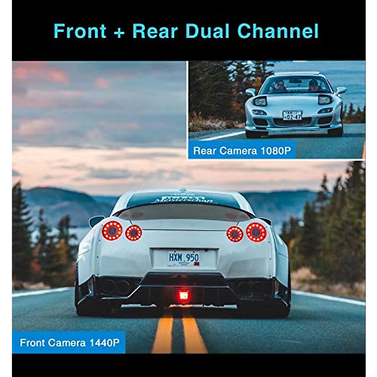 【Bundle: VIOFO A129 Plus Duo with GPS + Hardwire Cable】 VIOFO Dual Dash Cam, 2K 1440P 60fps+1080P 30fps Front and Rear Dash Camera with Wi-Fi GPS, Parking Mode, Super Capacitor (A129 Plus Duo)