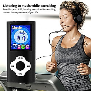 MYMAHDI Support TF Cards Slim 1.8" LCD Mp3 Mp4 Player Media/Music/Audio Player with Accessories Black