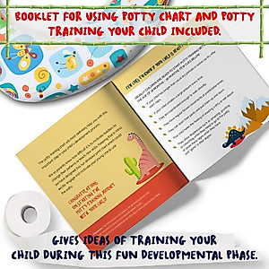 ATHENA FUTURES Potty Training Chart for Toddler, Girls, & Boys, Sticker Chart for Kids Potty Training, 4 Week Reward Chart, Certificate, Instruction Booklet, Reward Sticker Chart Kids Toilet Training