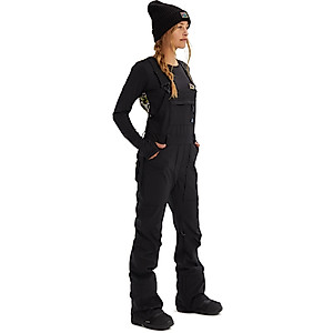 Burton Womens Avalon Bib Softshell, True Black, Small