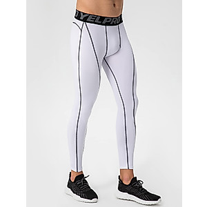 Queerier Mens Compression Pants Workout Running Tights Leggings Men for Sports Yoga 1/3 Pack