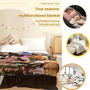 Super Soft Lightweight Flannel Fleece Throw Blanket for All Season Bed Couch Sofa Carpet Home Decor 60"X50"