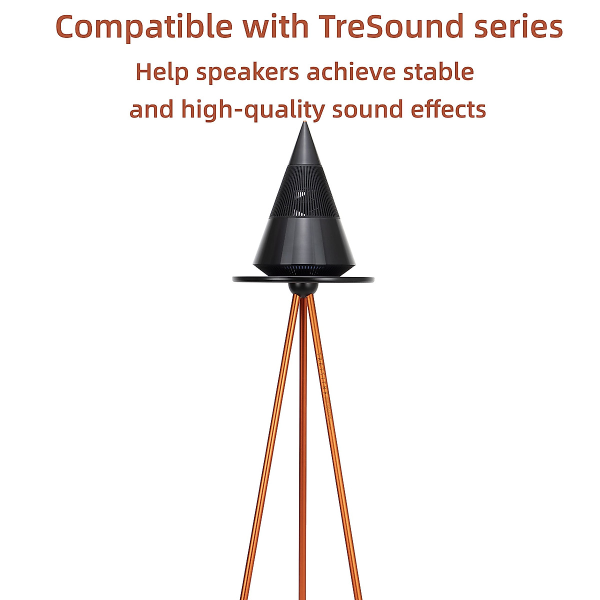 trettitre TreSound-Mini Bluetooth Speaker-Black & TreSound Side Table