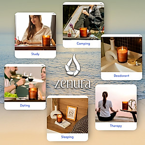 Aromatherapy Pine Scented Candles, Non Toxic Candle for Stress Relief, Home, Meditation, Yoga, Perfect Gifts for Christmas, Fall, Birthday, Men, Women, Pure Essential Oils 8.5 oz