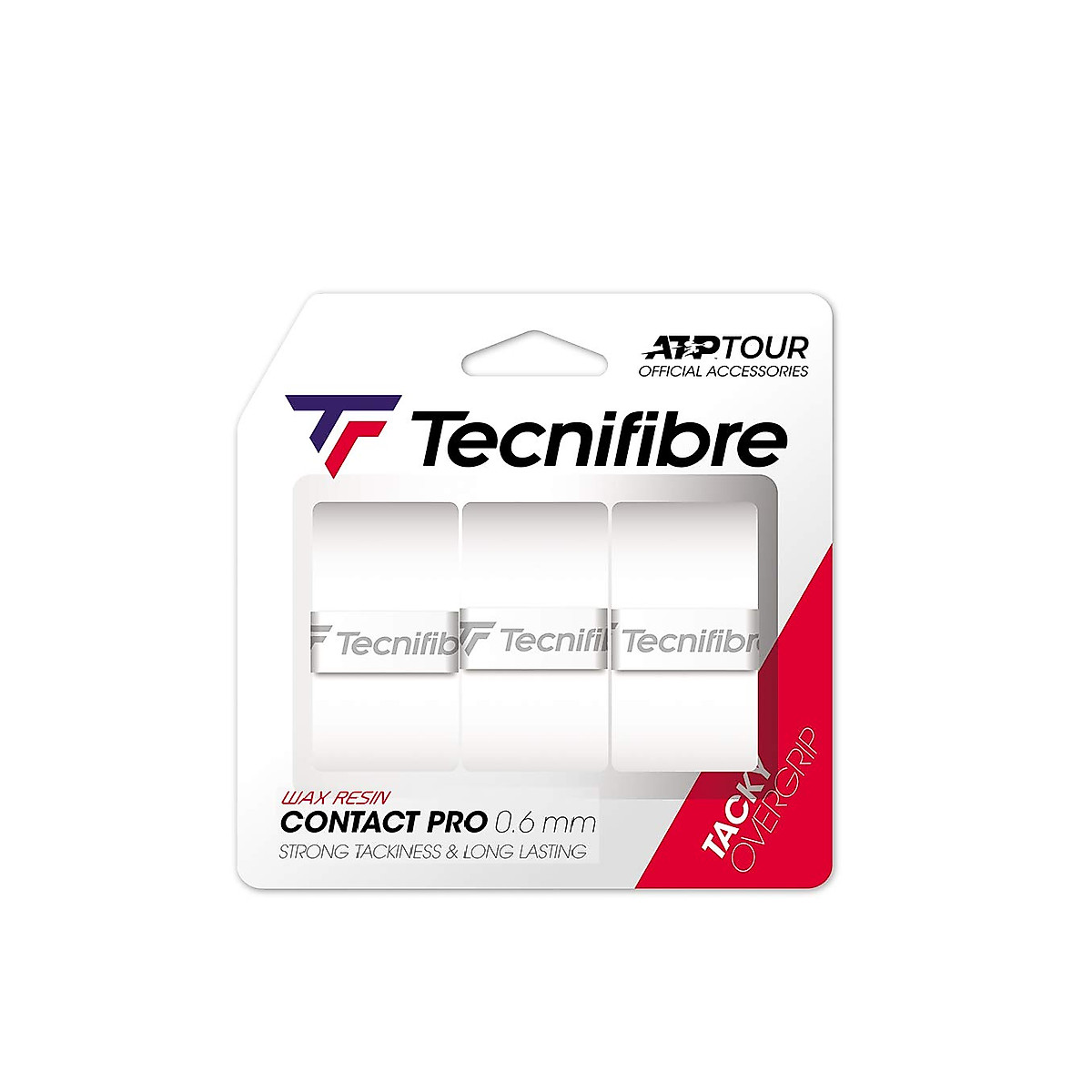 Tecnifibre Contact Pro Overgrip; 0.6mm / Pack of 3