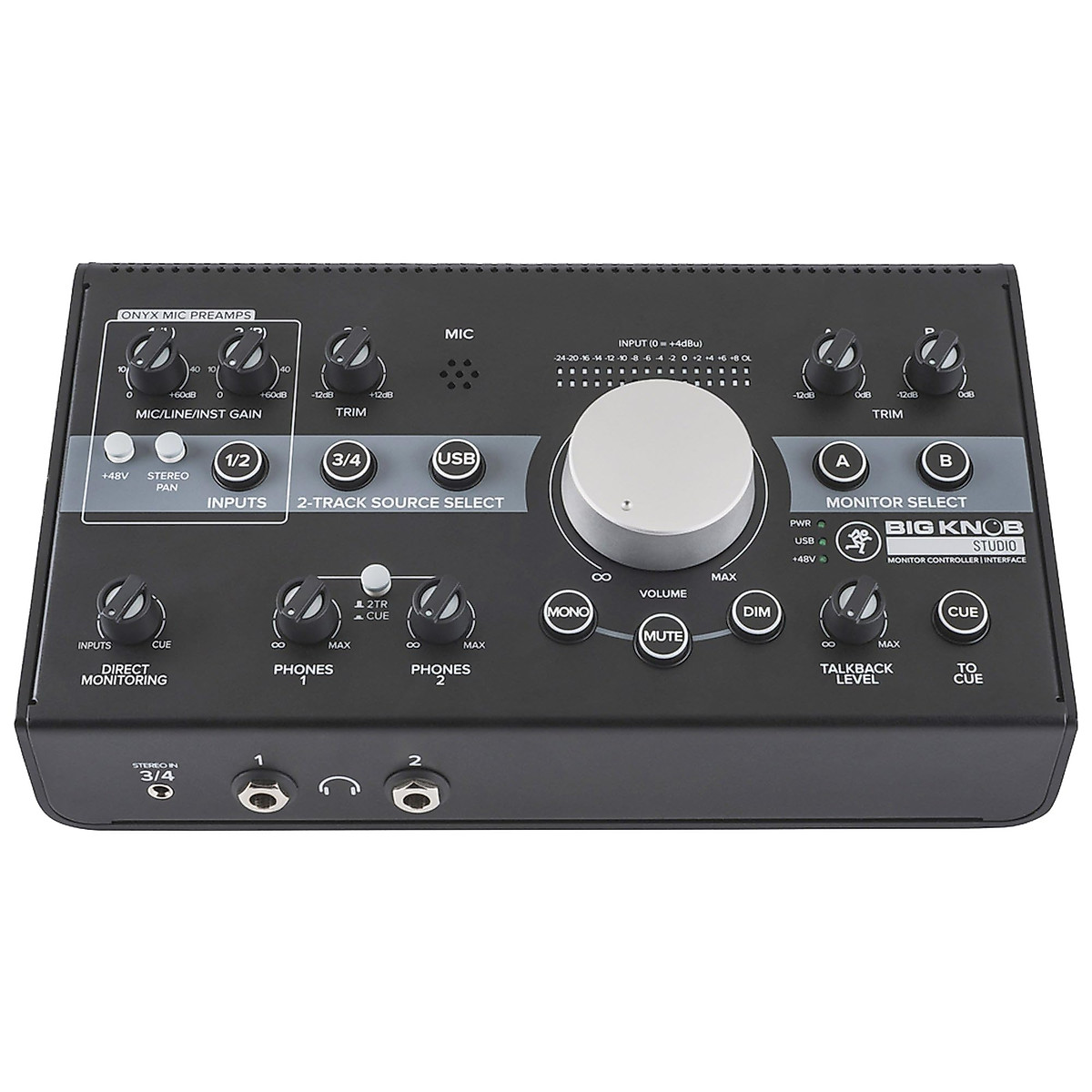 Mackie Big Knob Studio Monitor Controller and Interface with 1 Year EverythingMusic Extended Warranty Free