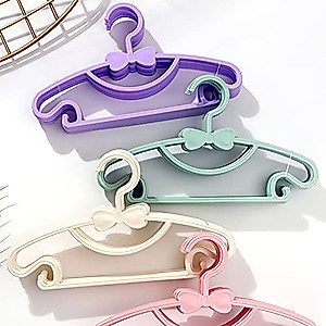 Plastic Kids Hanger,30 Pack Small Hanger Toddler Hangers for Laundry and Closet,Baby Coat Hanger Childrens Durable Hangers,Purple