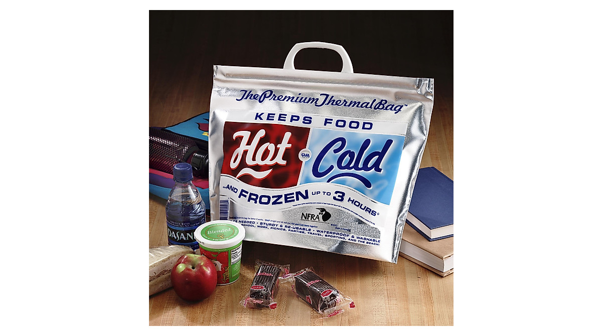 Hot Cold Bag Insulated Cooler Pack for Hot or Cold Food - Pack of 5