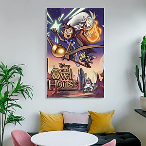 Fotuven Owl House Cartoon Character Classic Poster Canvas Art Poster Poster Decorative Painting Canvas Wall Art Living Room Posters Bedroom Painting 12x18inch(30x45cm)