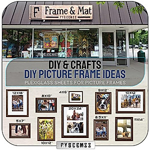 10PCS 8.5" X 11" X 0.04" PET Clear Plexiglass Plastic Sheets for DIY Display Projects and Crafts