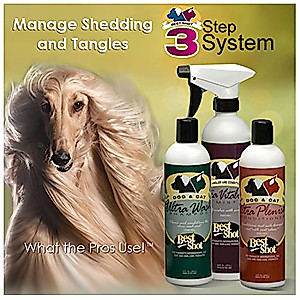 Best Shot Ultra Wash Shampoo with Pet Coat Release Technology, Coat and Skincare Product for Dogs, Horses, and Cats, Soap-Free, Quick-Rinsing, 16 Ounces Bottle