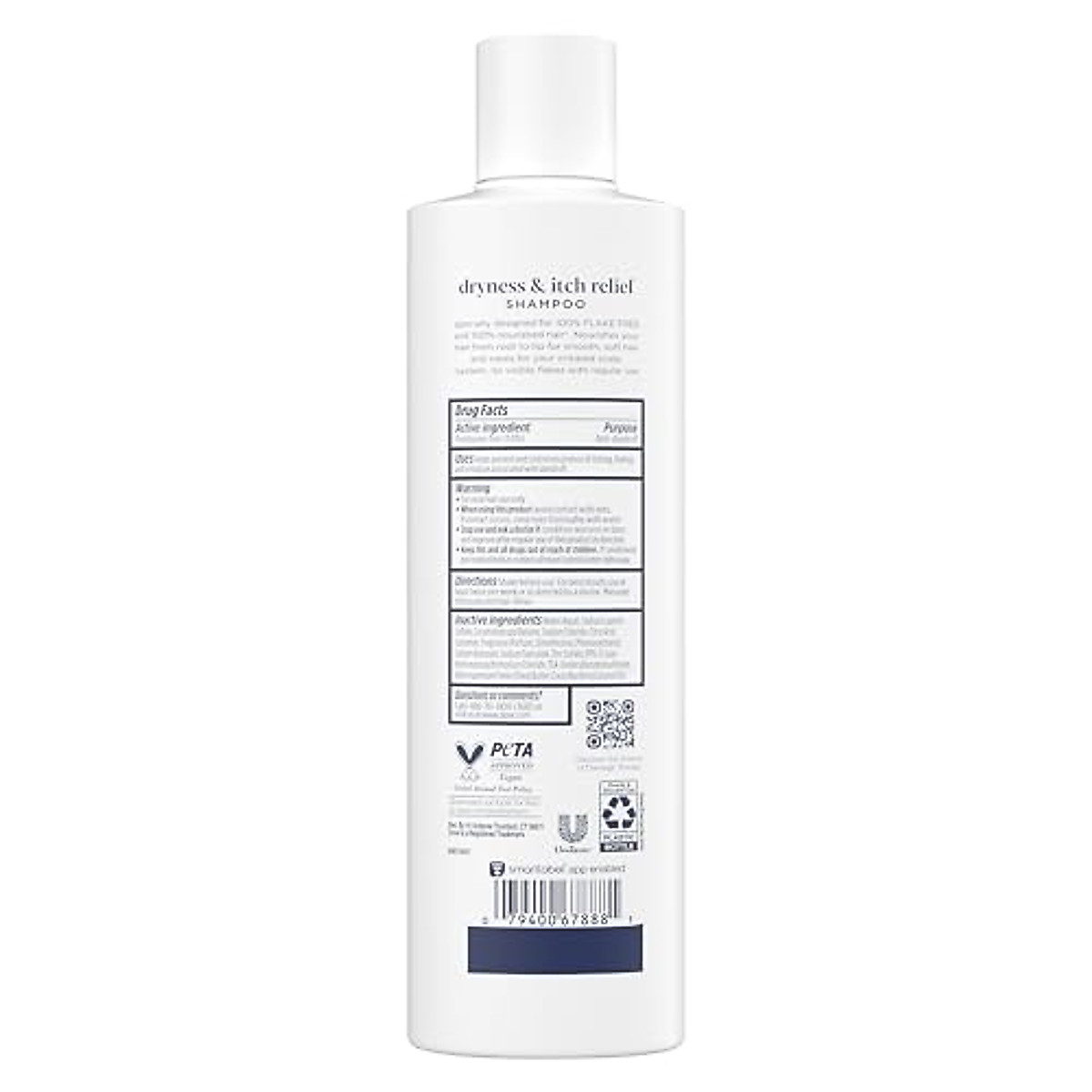 Dove Damage Therapy Derma Shampoo Dryness + Itch for Flaky Scalp with Pyrithione Zinc and Coconut Oil 12 Fl Oz