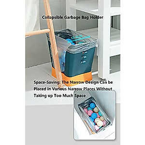 ZHEDALANG 9-Gear Adjustable Size Trash Can, Portable Expandable Trash Bag Holder, Portable Trash Bin for Kitchen, Collapsible Garbage Bag Holder Camping, Suitable for Different Sizes of Garbage Bags