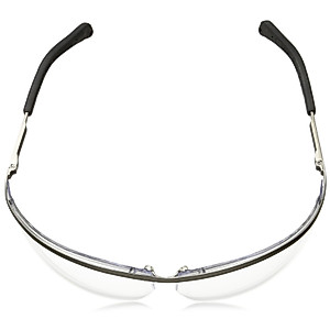 MCR Crews KD210 Klondike Safety Glasses, Silver Metal Frame, Clear Lens