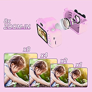 Spturn Kids Camera, 1080P HD Camera for Kids with 32 GB Card, 20MP Kids Digital Camera for Girls Boys Children Age 3-12 Year Old, Perfect Christmas Birthday Festival Gifts for Toddler (Pink)