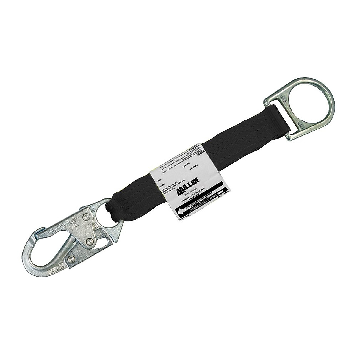 Miller Honeywell Safety Products by 8928-Z7/18INBK Ansi Z7 D-Ring Extension with Snap