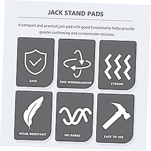 FAVOMOTO 1 Set Jack Pad Heavy Duty Jack Cars Cars Auto Tools Jack Block Car Jacking Pads Jack Support Block Jack Support Adapter Pom Jack Pad Pom Jack Block Jack up Lifting Red Car Jacks
