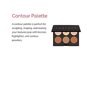 Elizabeth Mott Bronzer Contour Kit & Highlighting Powder - Cruelty Free & Paraben Free - 6 Shades for a Natural Glow