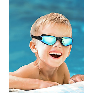 Aegend Kids Swim Goggles, Pack of 2 Swimming Goggles for Children Boys & Girls Age 3-14