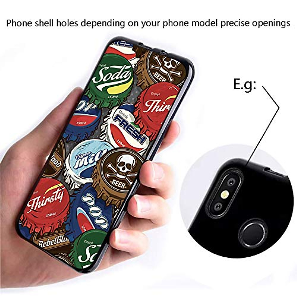 HHUAN Case for Tecno Spark 7T (6.52"), with 2 Tempered Glass Screen Protector. Ultra-Thin Black Soft Silicone Anti-Drop Phone Cover, TPU Bumper Shell for Tecno Spark 7T - WMA25