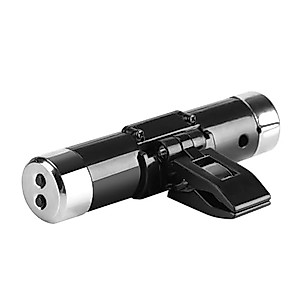 Car Clock Thermometer LCD Thermometer Room Thermometer Automotive Digital Backlight Clock Monitor Clip On Truck Car Measurement Tool (White Background)