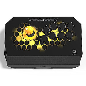 Qanba Drone Joystick for PlayStation 4 and PlayStation 3 and PC (Fighting Stick) Officially Licensed Sony Product