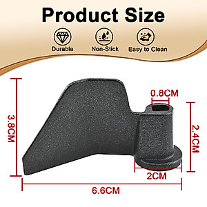 MARRTEUM 2 Pcs Bread Maker Kneading Paddle CBK-110KP, Stainless Steel Bread Machine Paddle Mixing Kneading Blade Replacement for Most Bread Maker (Black)