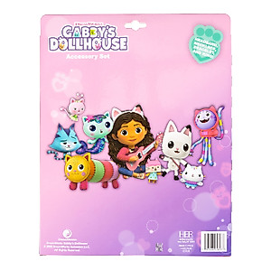 LUV HER Gabby Dollhouse Headbands for Girls - Kids Jewelry - Dress Up Set All in one Giftable Box - Headband - Play Jewelry Set - 4pc (Toddler Headband, Necklace, Dress Up Bracelet, Ring) Ages 3+