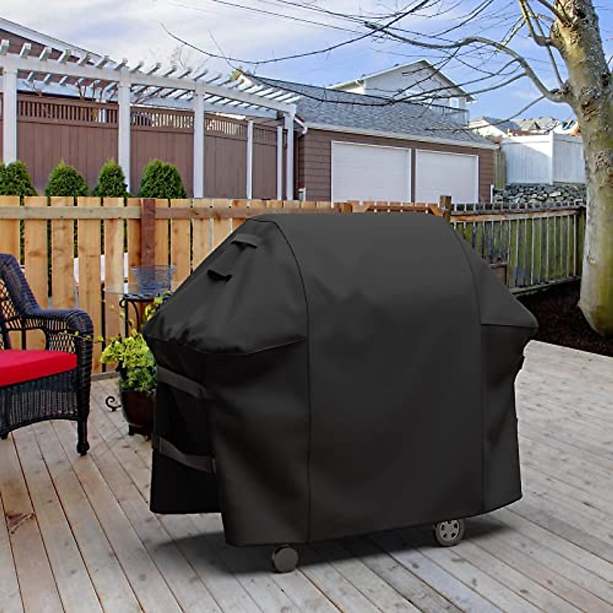 SHINESTAR 72 Inch Waterproof Cover for Outdoor Grills and Griddles - Compatible with Members Mark, Napoleon Prestige 500, Cuisinart Woodcreek 4-in-1 and More 5-6 Burner Models