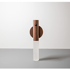 HIREATH Mini Wireless Portable LED Motion Sensor Night Light,Large Battery Rechargeable,Wood Stick Torch Magnet Light for Stairway, Bedroom, Kidsroom, Bathroom, Hallway, Wardobe, Wall, Cabinet