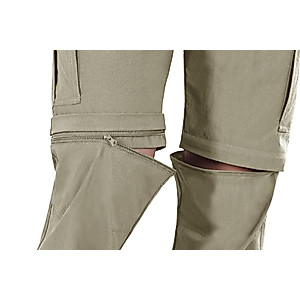 Nonwe Women's Lightweight Outdoor Convertible Quick-Drying Pants Khaki S/30.5 Inseam