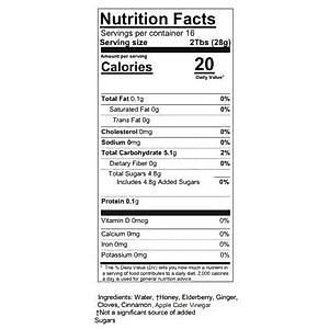 Elderberry Boost - Organic Elderberry Syrup with Raw Honey - Made for Kids & Adults (16 oz)